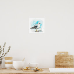 Seagull Study 1 Poster | Zazzle