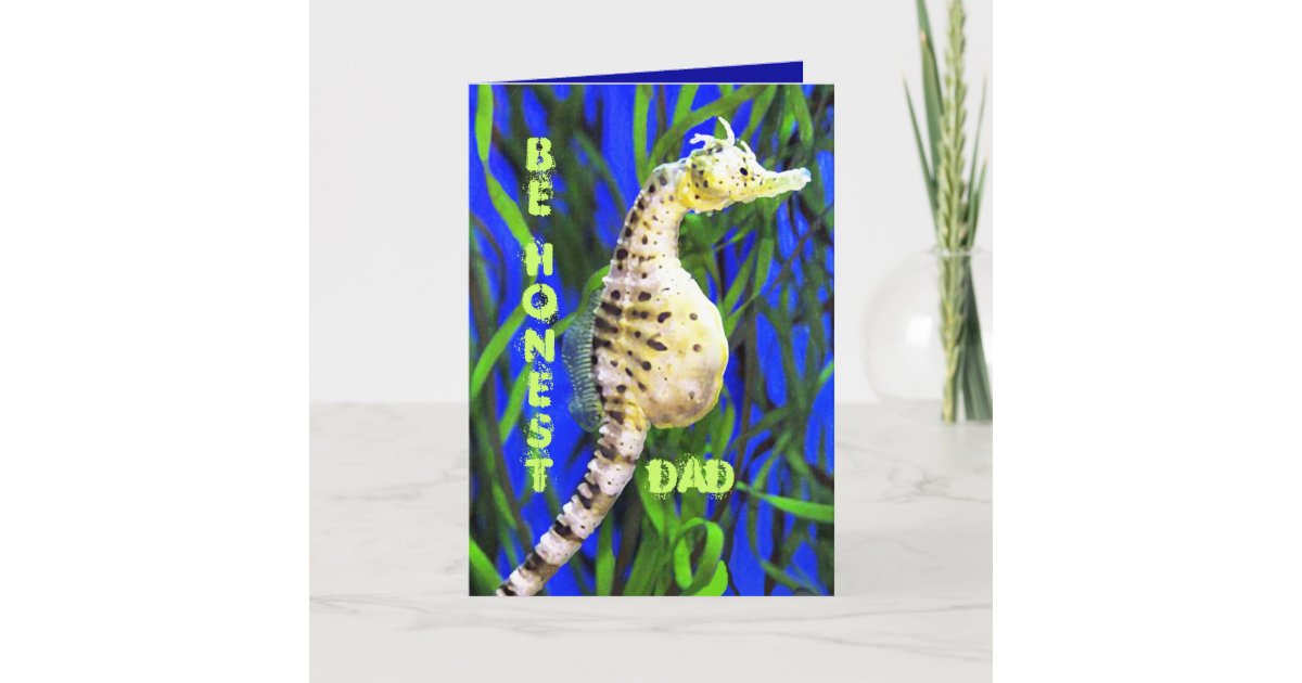 Seahorse Father's Day Card | Zazzle