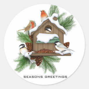 Seasons Greetings Stickers | Zazzle CA