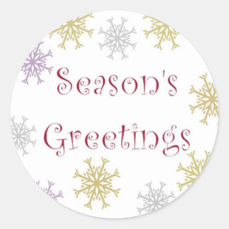 Seasons Greetings Stickers, Seasons Greetings Custom Sticker Designs