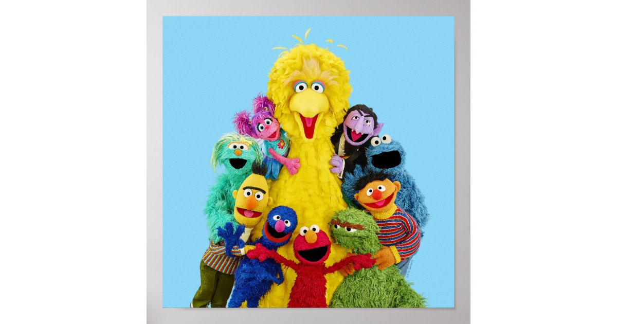 Sesame Street | Fun Colourful Pals Portrait Poster | Zazzle