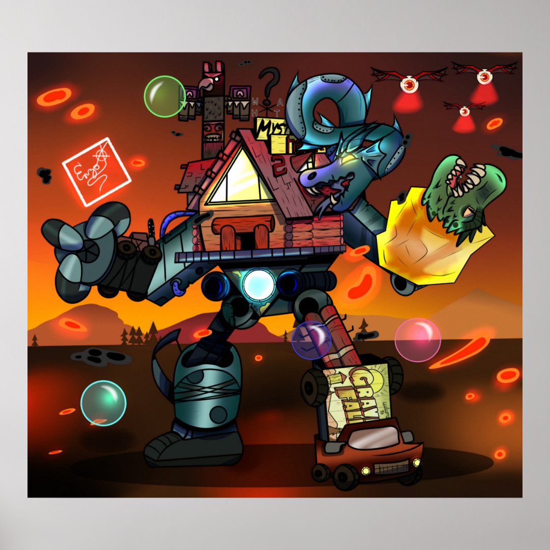 ShackTron(Gravity Falls) Poster | Zazzle