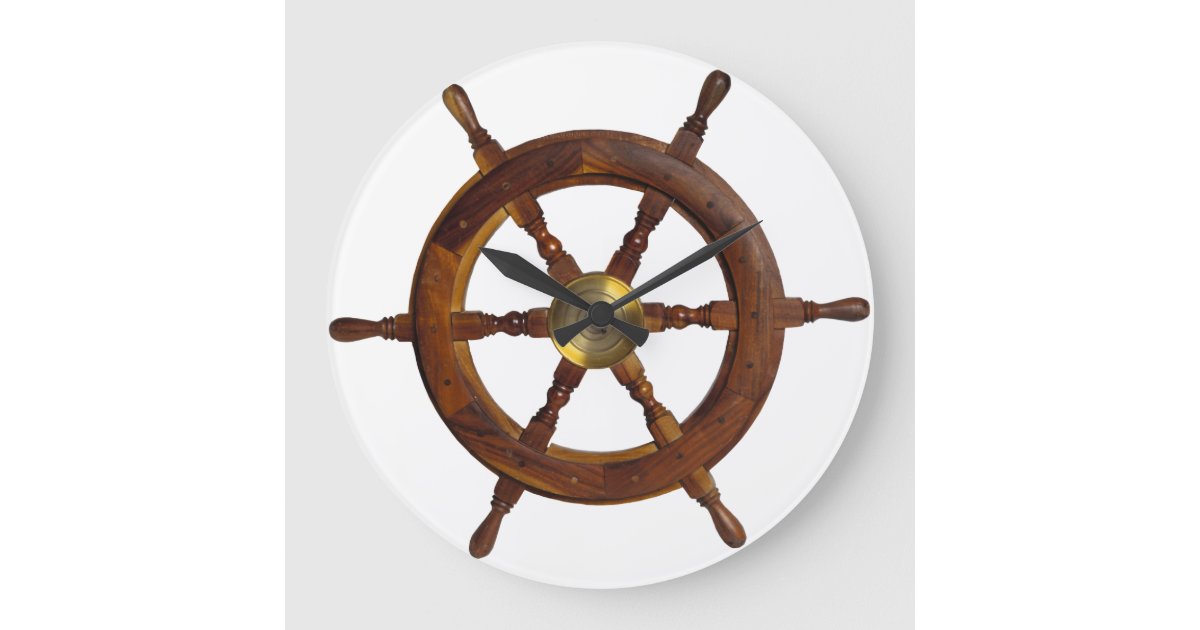 Ship Steering Wheel Clock | Zazzle