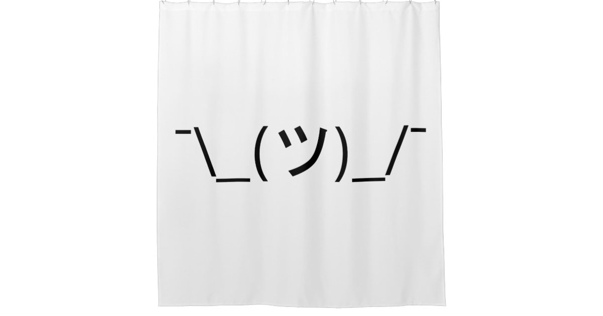 Shrug Emoticon ¯\_(ツ)_/¯ Japanese Kaomoji | Zazzle