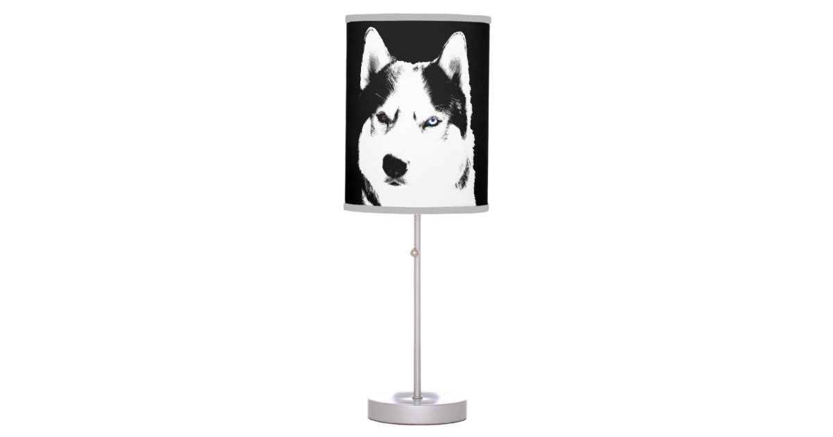 Siberian Husky Lamp Husky Malamute Floor Lamp | Zazzle