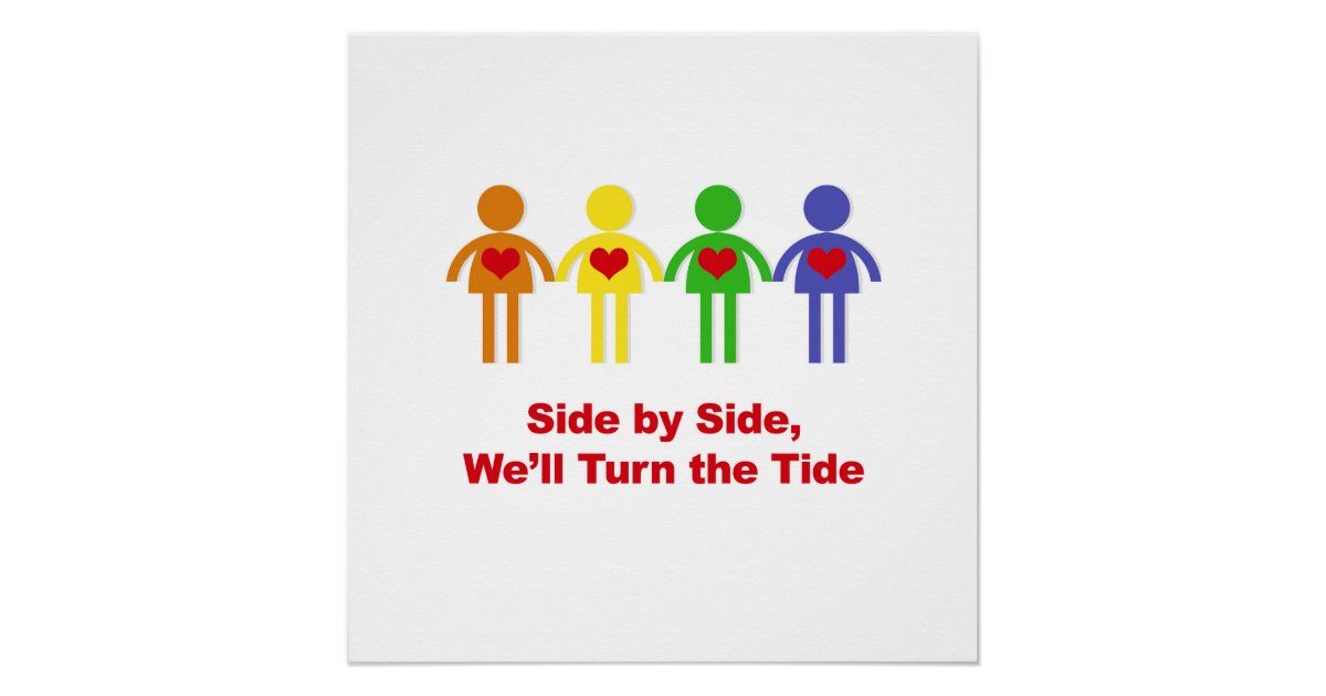 Side by Side, We'll Turn the Tide Poster | Zazzle