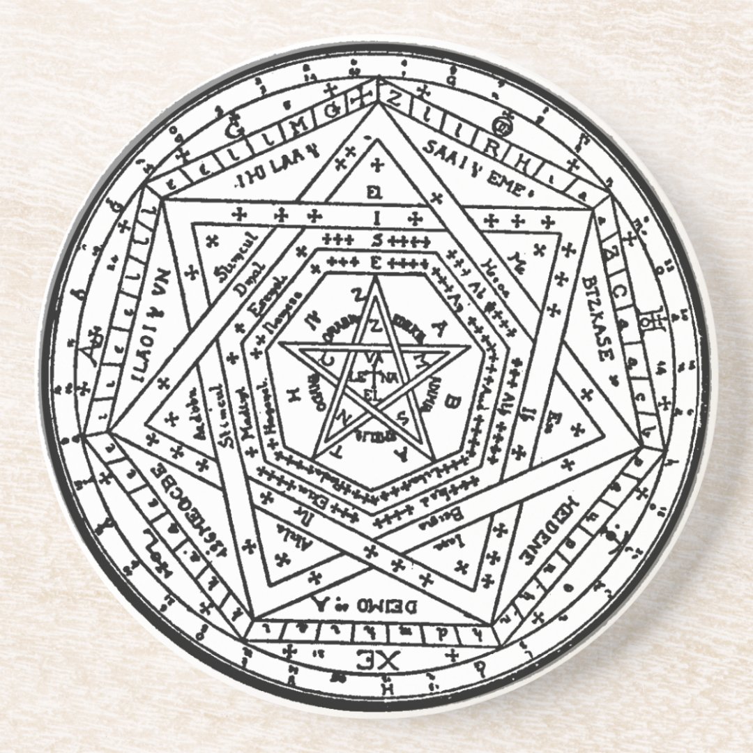 Sigillum Dei Aemeth (The sigil of Dei Ameth, Seal Coaster | Zazzle