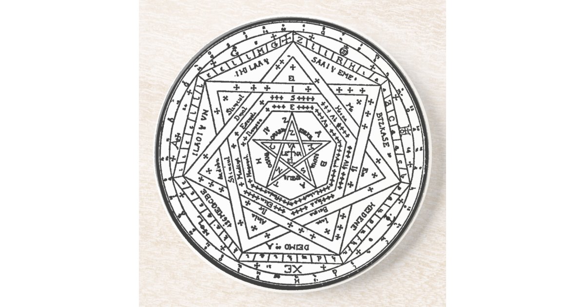 Sigillum Dei Aemeth (The sigil of Dei Ameth, Seal Coaster | Zazzle