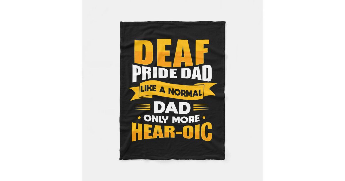 Sign Language Deaf Awareness Asl And Deaf Pride Da Fleece Blanket | Zazzle