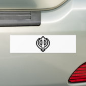 Sikh Khanda Khalsa Sikhism Punjabi Design Bumper Sticker | Zazzle