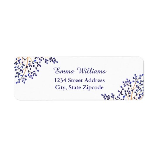 Simple Blue Nature Address Labels | Zazzle.ca