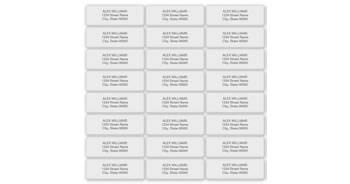 Simple Clear Transparent Return Address Labels | Zazzle