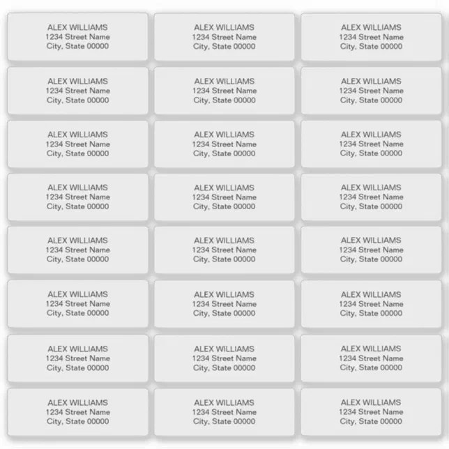 Simple Clear Transparent Return Address Labels | Zazzle
