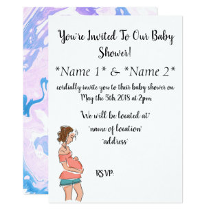 Pregnant Invitations & Announcements | Zazzle CA