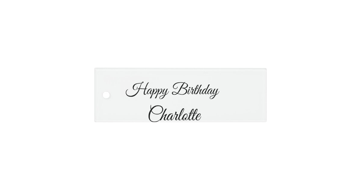 SIMPLE MINIMAL.CUTIE ADD NAME BABY happy birthday Ruler | Zazzle