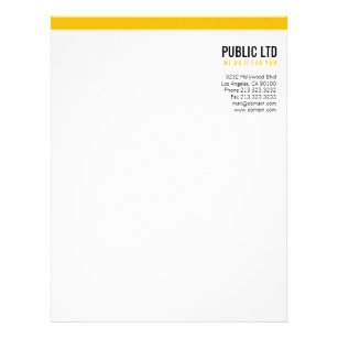 Orange Letterhead, Custom Orange Letterhead Templates