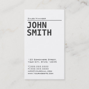 Sales Representative Business Cards & Profile Cards | Zazzle CA