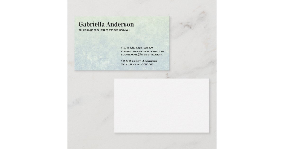Simple Texture Background Business Card | Zazzle