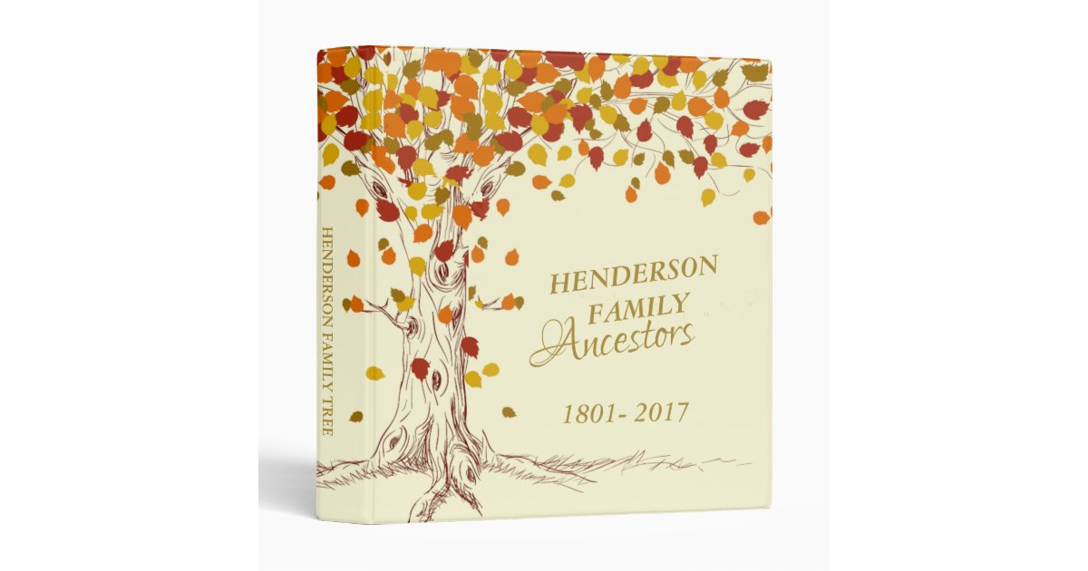 Simple Tree Design Family Tree Binder | Zazzle