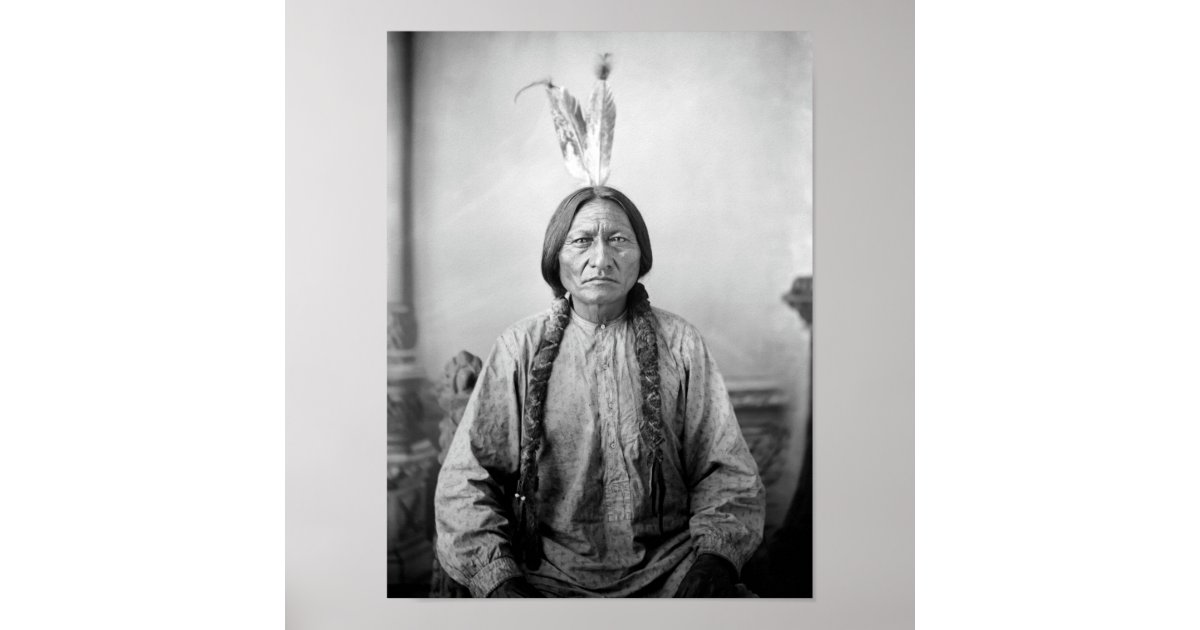 Sitting Bull Portrait - Circa 1883 Poster | Zazzle