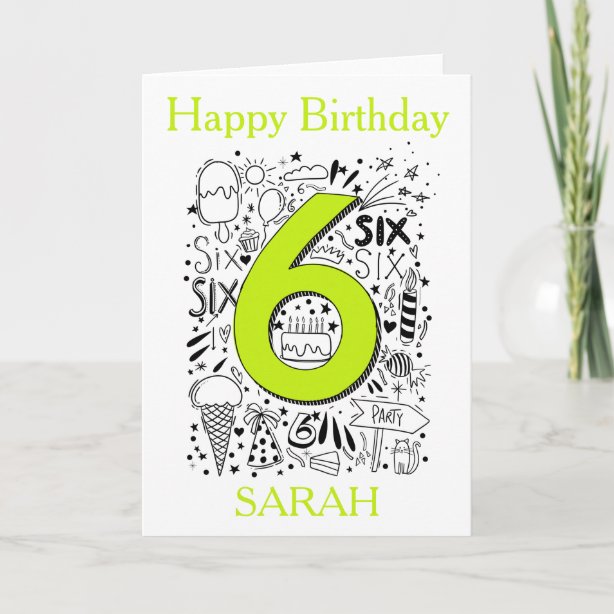 6 Year Old Girl Cards, Greeting Cards & More | Zazzle CA