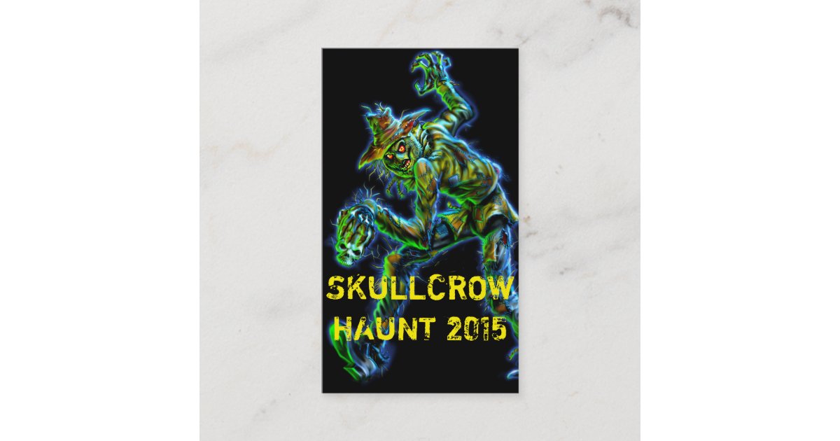 SkullCrow Scarecrow Business Card | Zazzle