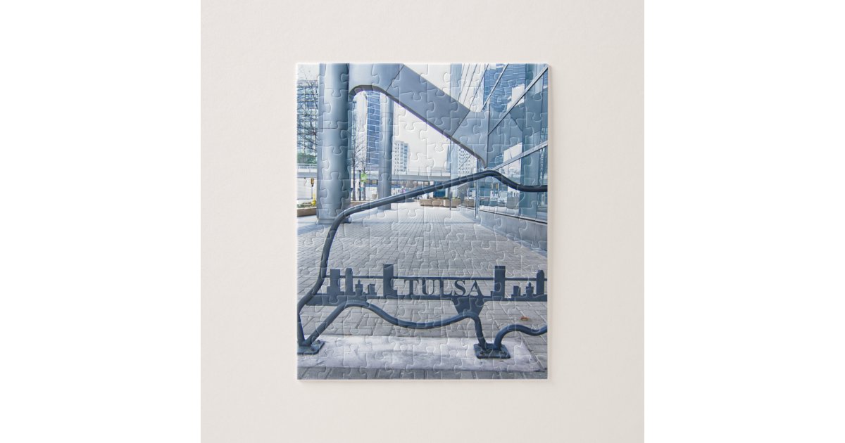 Skyline of Tulsa Oklahoma Jigsaw Puzzle | Zazzle