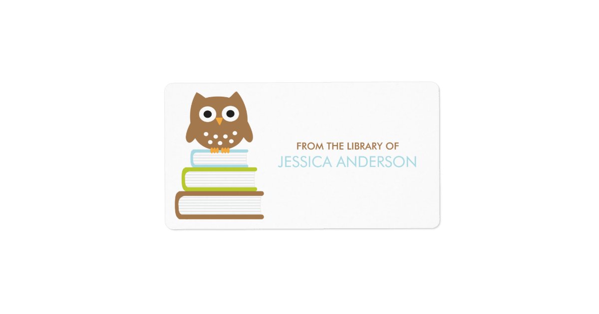 Smart Owl Bookplates Labels | Zazzle