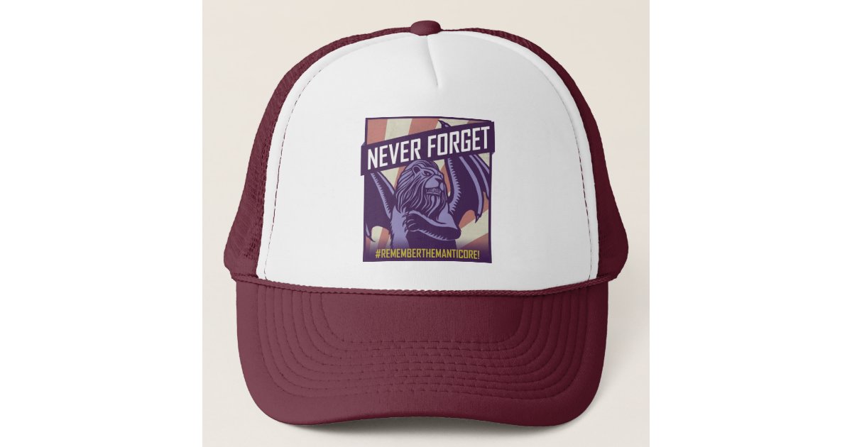 SMITE: Manticore Never Forget Trucker Hat | Zazzle