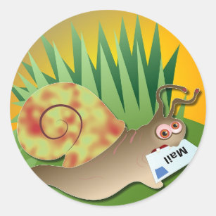 Snail Mail Stickers | Zazzle CA