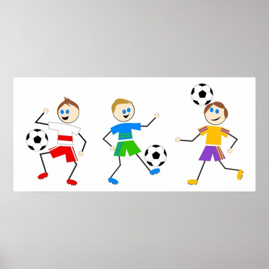 Soccer Kids Poster | Zazzle.ca