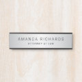 Modern Black Faux Gold Office Room Department Name Door Sign | Zazzle