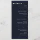 Sophisticated Navy Minimalist Menu | Zazzle
