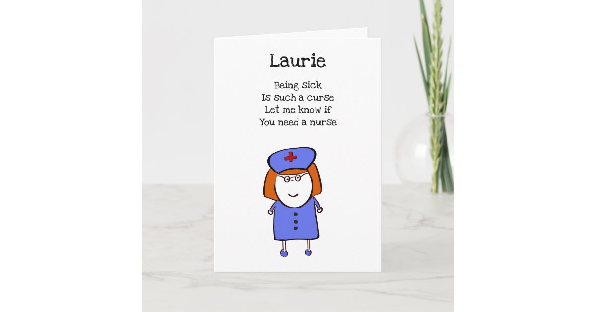 Sorry You’re Sick Customizable Get Well Soon Card | Zazzle.ca