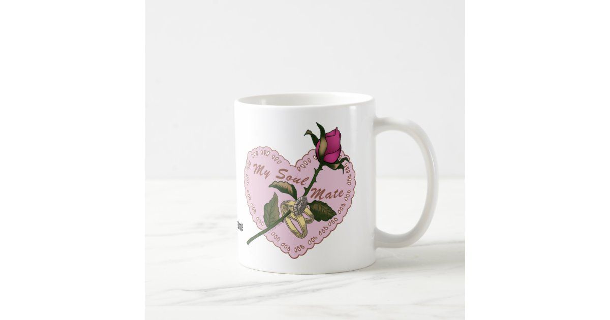 Soul Mate rose wedding mug | Zazzle