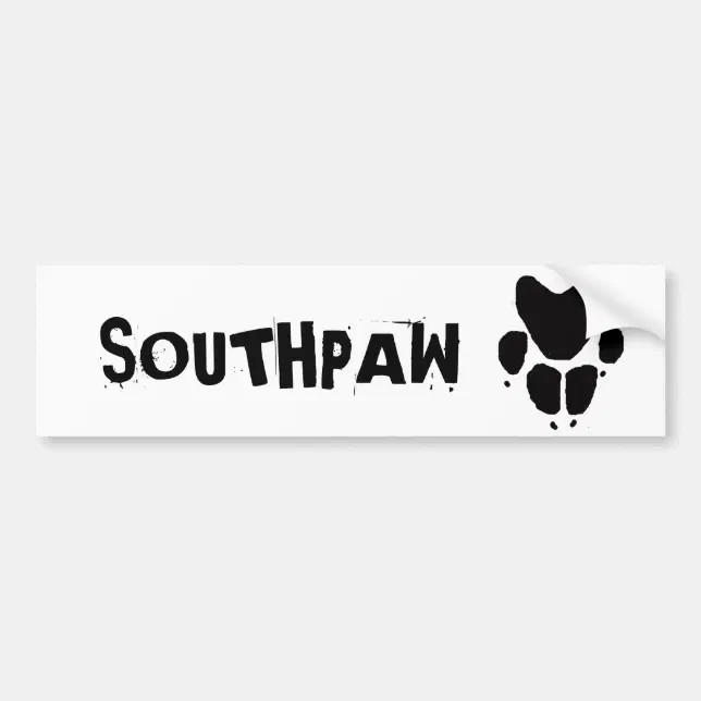 Southpaw Bumper Sticker | Zazzle