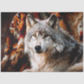Southwest Ember Wolf Portrait Tissue Paper | Zazzle