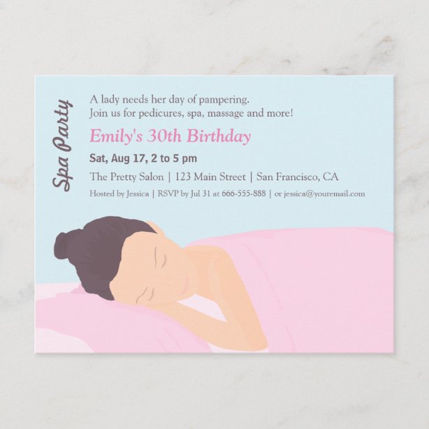 Massage Invitations | Zazzle CA