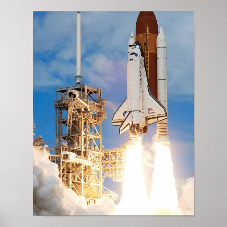 Space Shuttle Launch Poster | Zazzle