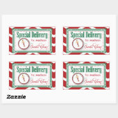 Special Delivery Christmas sticker gift tag | Zazzle