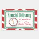 Special Delivery Christmas sticker gift tag | Zazzle
