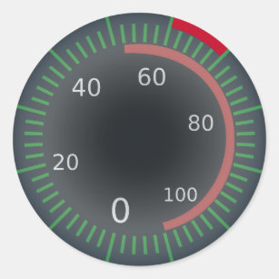 Custom Speedometer Stickers | Zazzle.ca