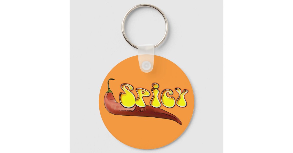 Spicy Keychain | Zazzle