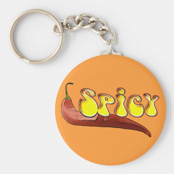 Spicy Keychain | Zazzle.ca
