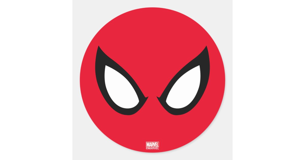 Spider-Man Eyes Classic Round Sticker | Zazzle