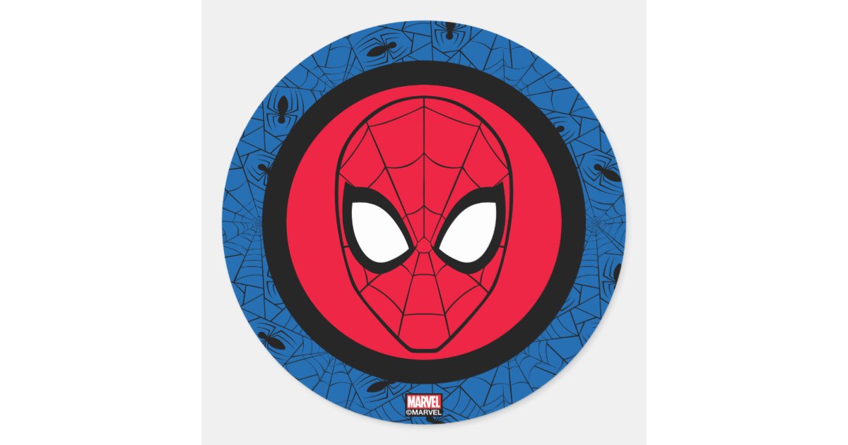 Spider-Man | Head Logo Classic Round Sticker | Zazzle
