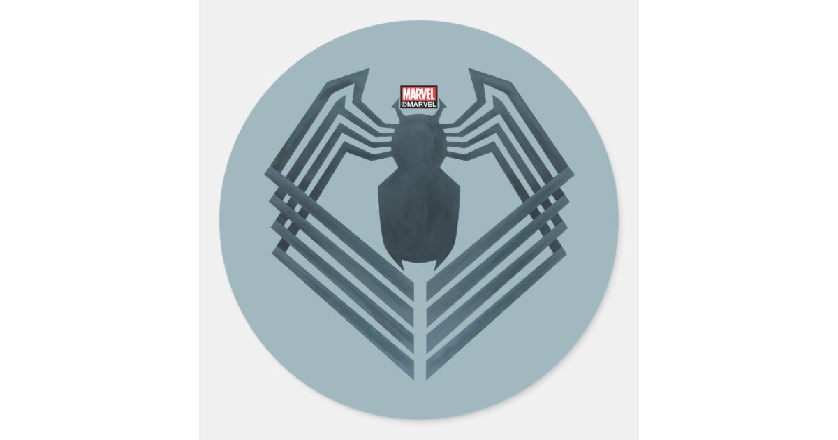 Spider-Man | Venom Icon Graphic Classic Round Sticker | Zazzle