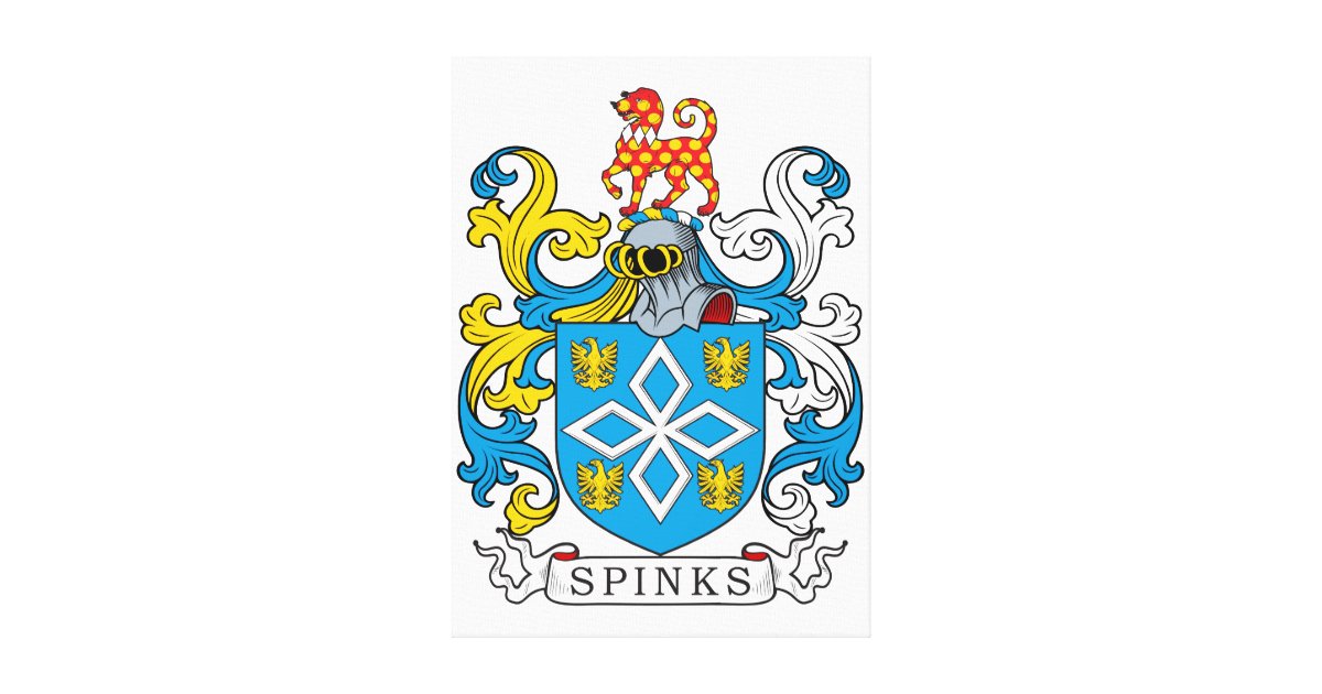 Spinks Family Crest Canvas Print | Zazzle