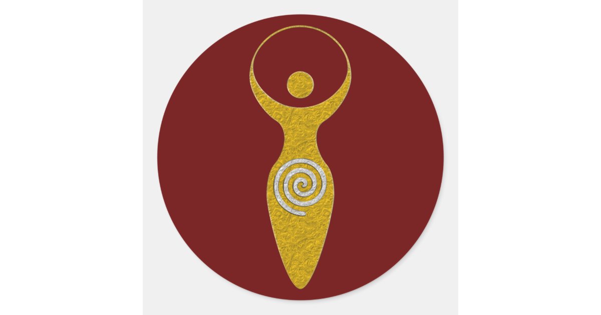 Spiritual Symbol - Goddess Of Earth Gaya 1 Neck Ti Classic Round ...
