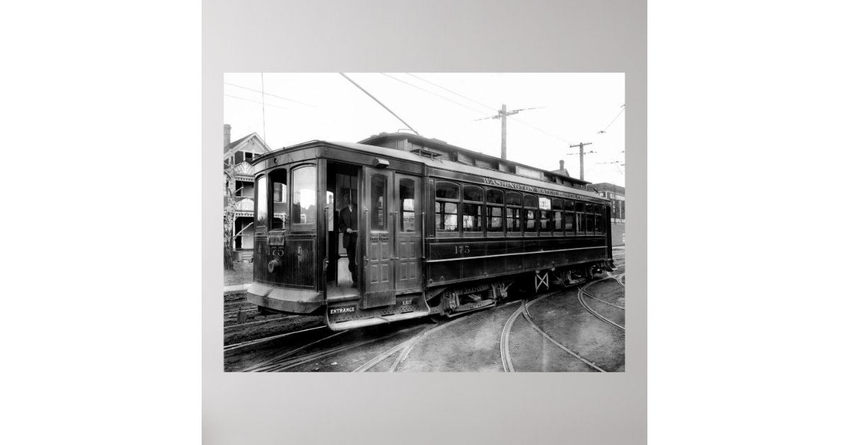 SPOKANE ELECTRIC STREET CAR 1915 POSTER | Zazzle